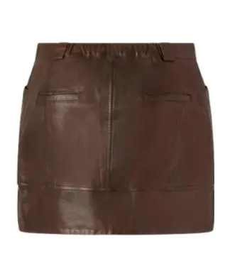 Pinko Leather Mini Skirt