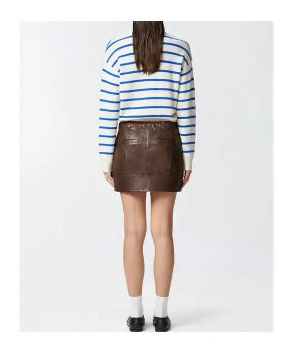 Pinko Leather Mini Skirt