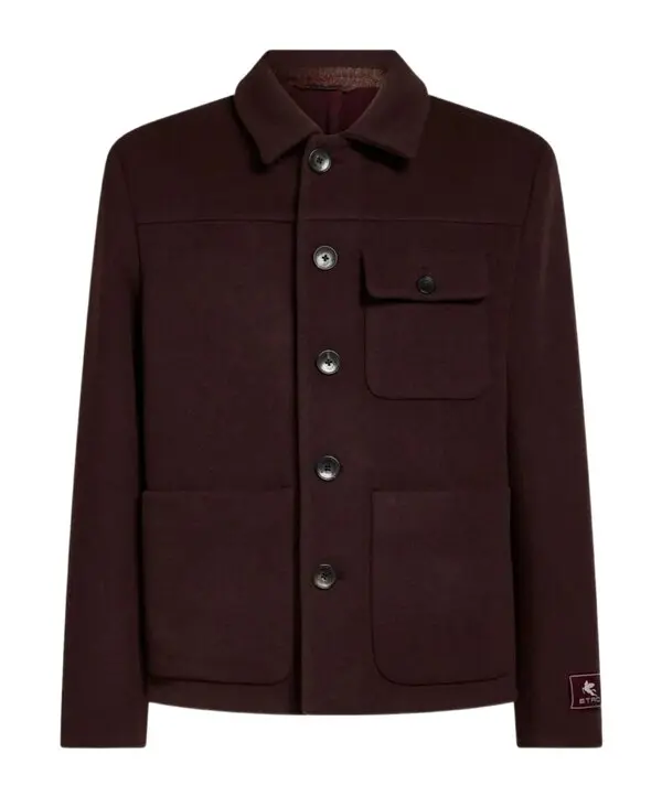 Etro Wool And Cashmere Jacquard Overshirt
