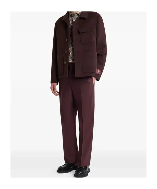 Etro Wool And Cashmere Jacquard Overshirt