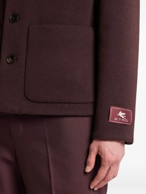 Etro Wool And Cashmere Jacquard Overshirt