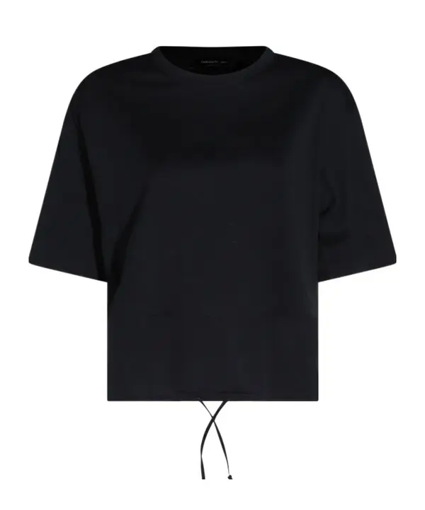 Fabiana Filippi Crewneck T-shirt With Drawstring Hem