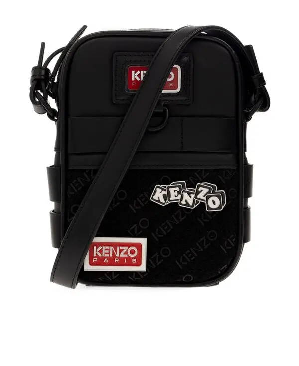 Kenzo Small Leather Jungle Cross-body Bag - White