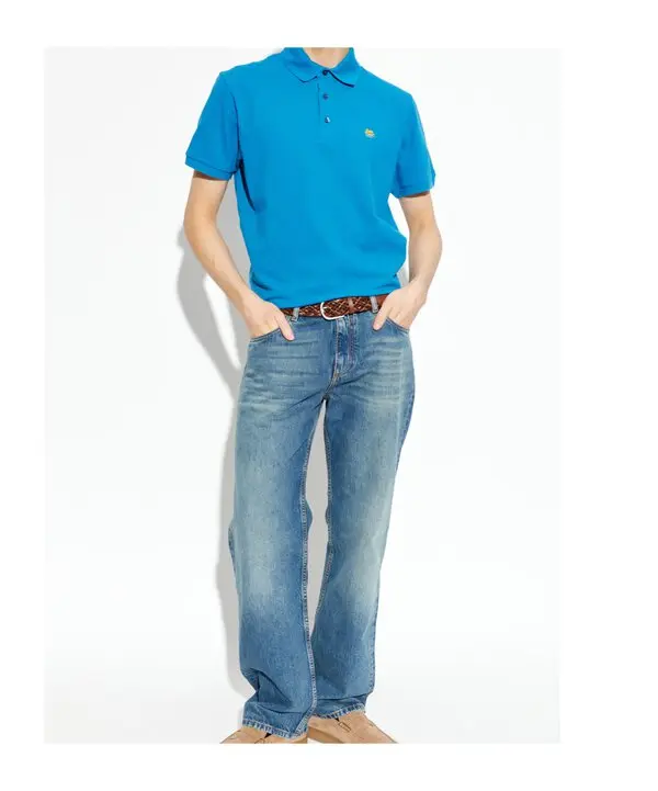 Etro Logo-embroidered Short-sleeved Polo Shirt - Blue