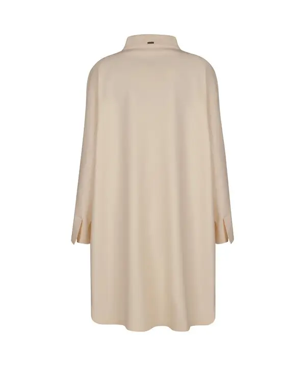 Herno Long Sleeved Jacket With Stand Collar - Ivory