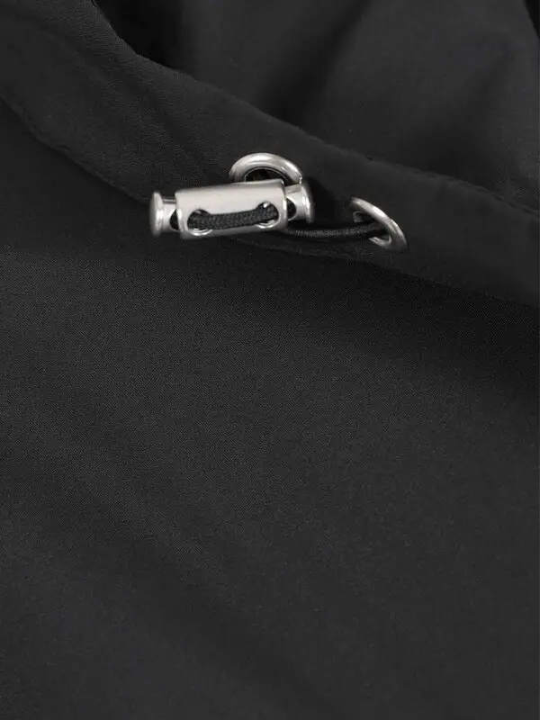 GRAN SASSO Long Sleeve Hooded Casual Jacket With Zipper Closure - Black