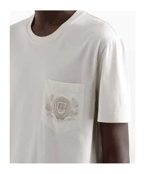 Dolce & Gabbana Dolce Gabbana Heraldic Embroidered Crewneck T-shirt