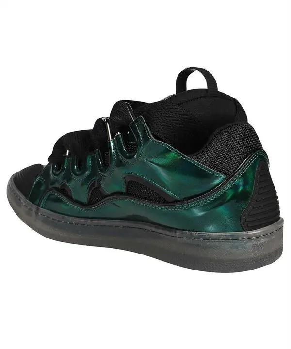 LANVIN Low Top Tie Fastening Sneakers - Black