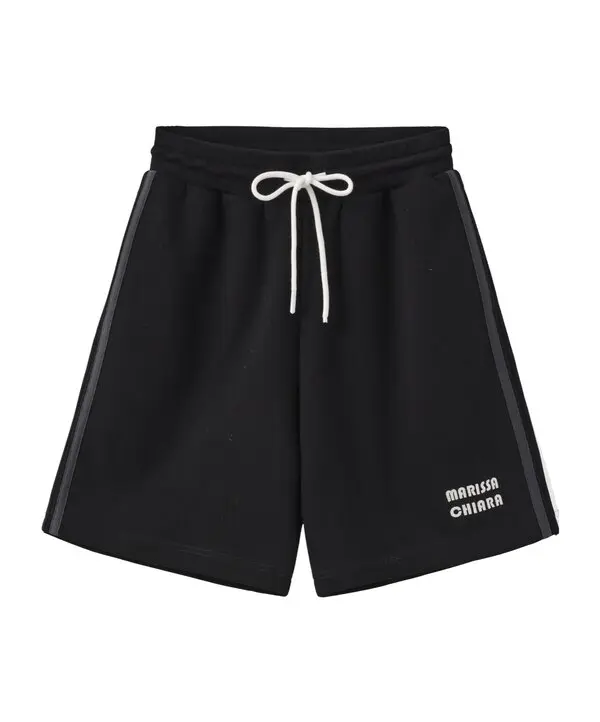 Marissa Chiara Drawstring Shorts With Side Stripes
