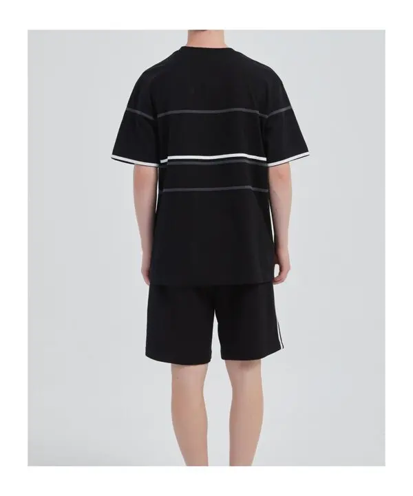 Marissa Chiara Drawstring Shorts With Side Stripes