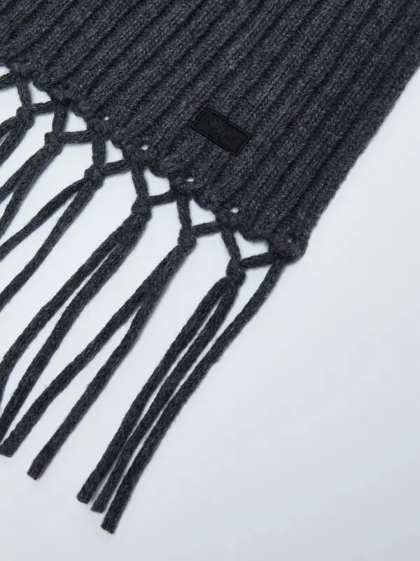 Max Mara Logo Scarf - Black