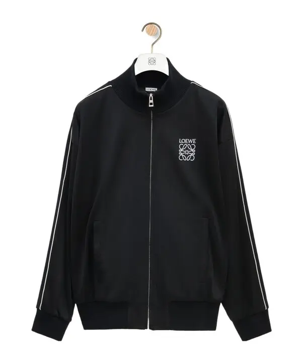 Loewe Logo Embroidered Zip-up Jacket