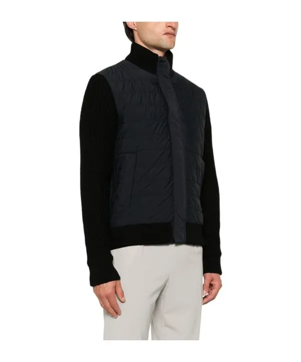 Herno Knitted-panel Down Jacket