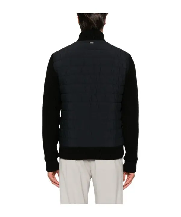 Herno Knitted-panel Down Jacket