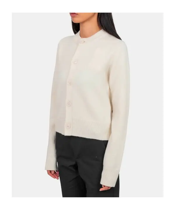AMI Paris Button-front Cardigan - Ivory