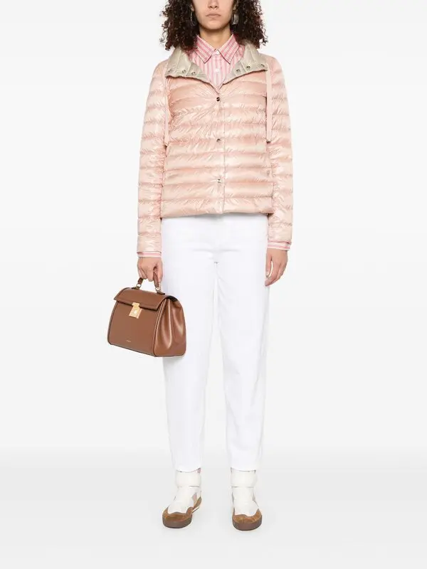 Herno Quilted High-neck Reversible Coat - Multi-color