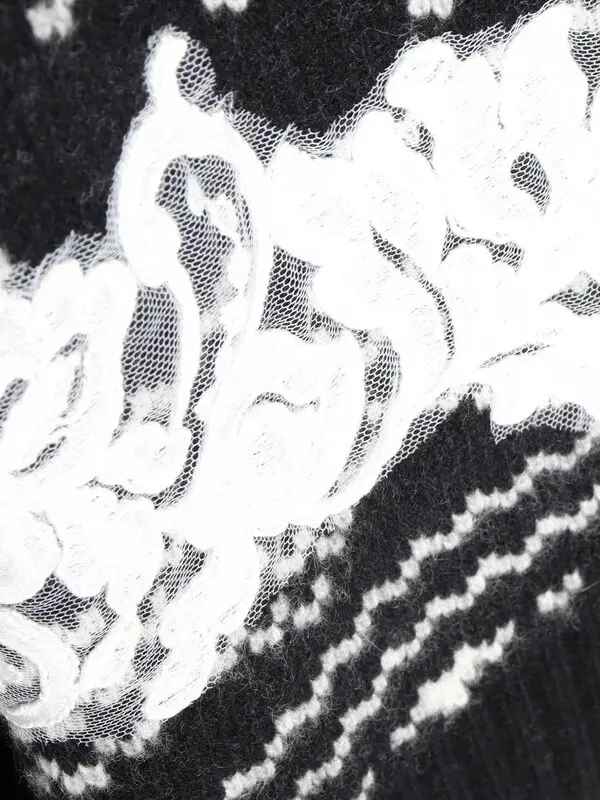 Ermanno Scervino Long-sleeved Lace Sweater