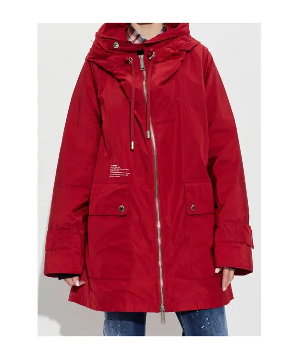 Dsquared2 Hooded Zip-up Coat