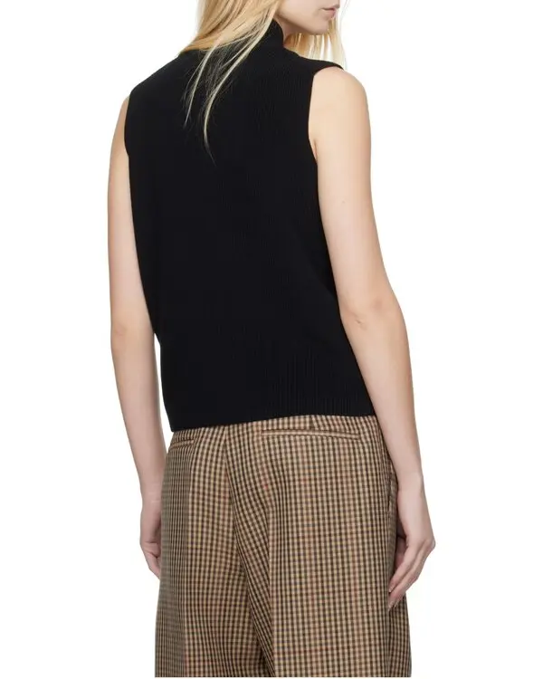 Studio Nicholson Ribbed Knit V-neck Sleeveless Vest