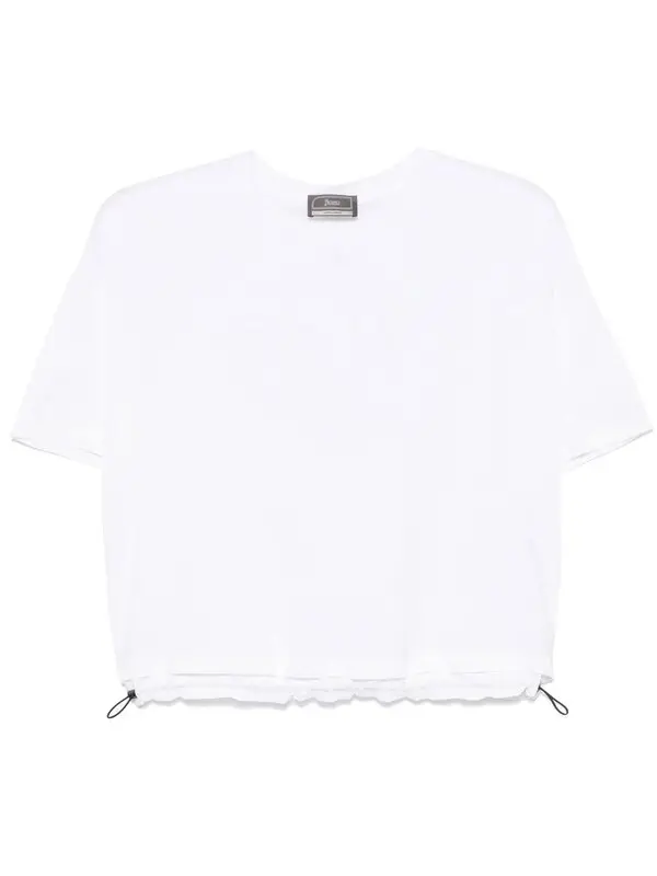 Herno Drawstring Hem T-shirt - White