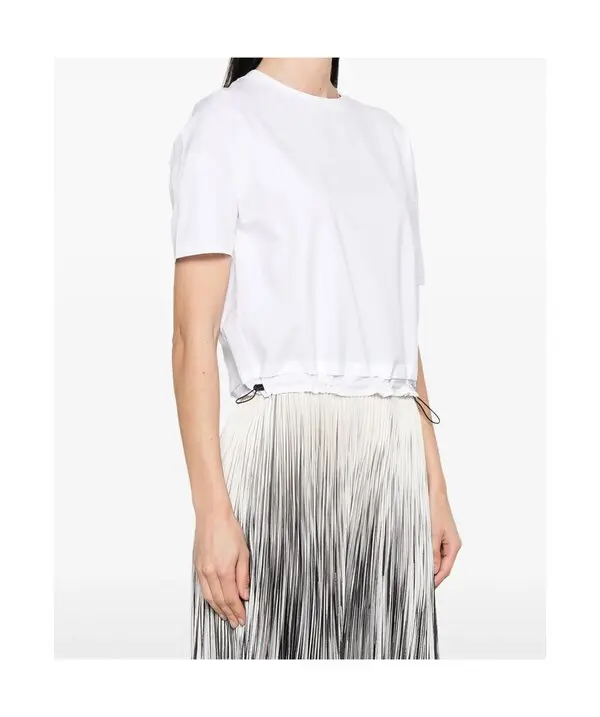Herno Crew Neck T-shirt With Drawstring Hem