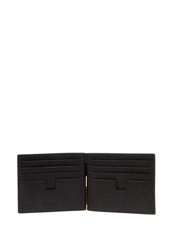 TOM FORD Logo Printed Bi-fold Wallet - Black