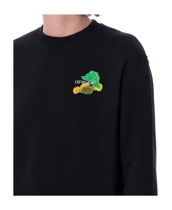 Off-White Brush Arrow Crew-neck Sweatshirt
