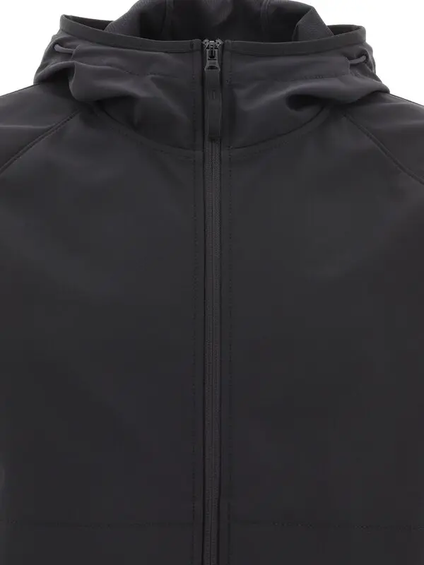 Stone Island Zip-up Hooded Jacket - Black
