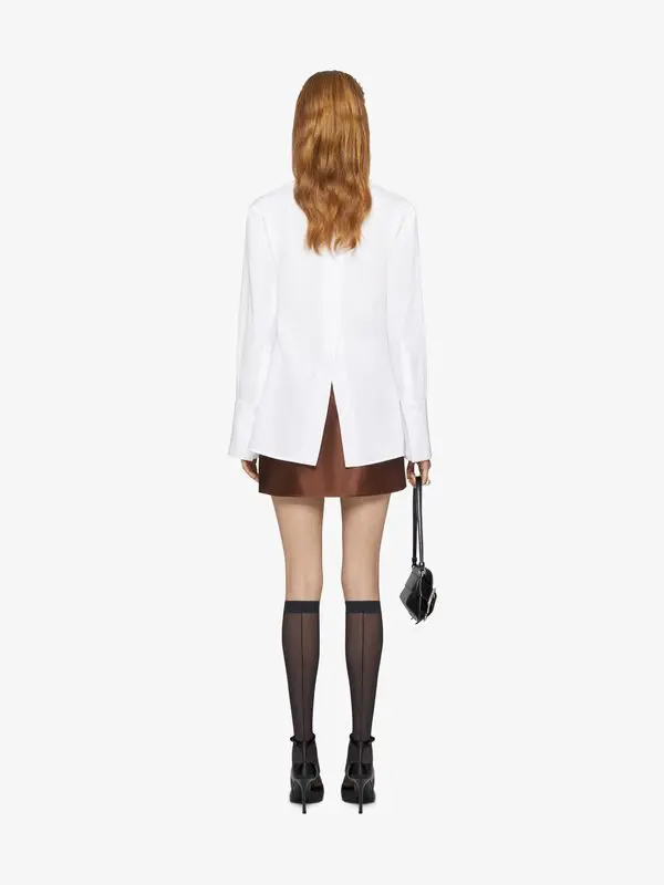 Givenchy Wrapped Poplin Long-sleeve Shirt