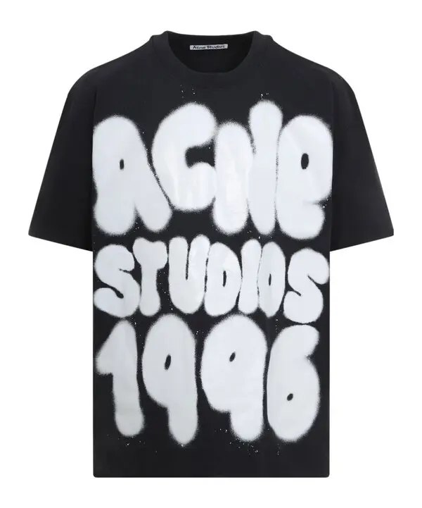 Acne Studios 1996 Sprayed Crewneck T-shirt - Black