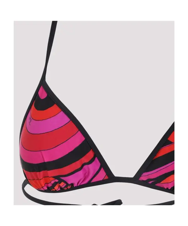 Emilio Pucci Printed Triangle Bikini Top