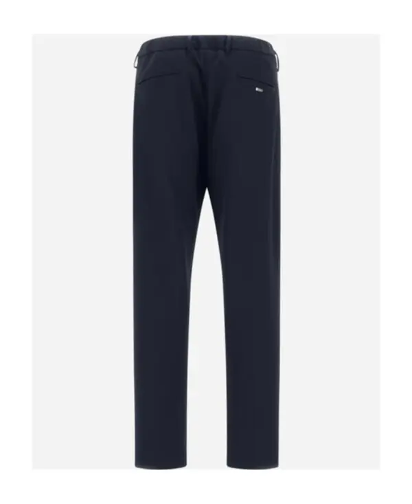 Herno Tapered Leg Drawstring Trousers - Black