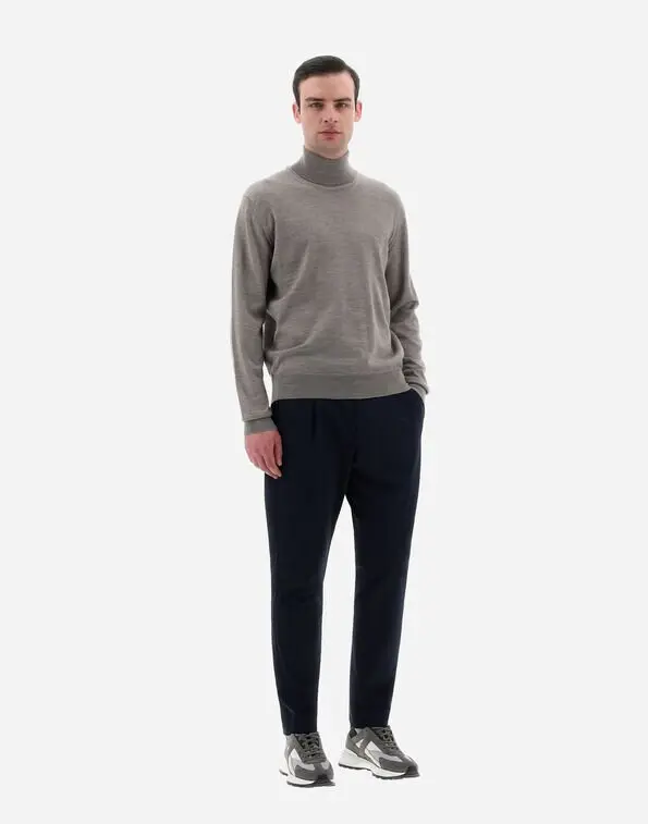 Herno Tapered Leg Drawstring Trousers - Black