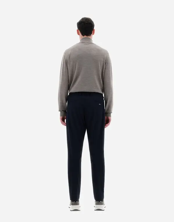 Herno Tapered Leg Drawstring Trousers - Black