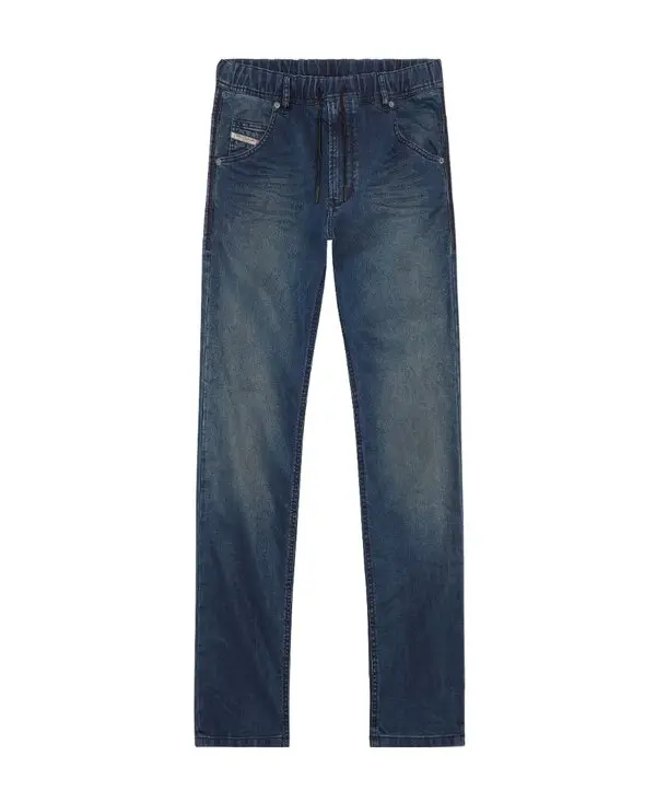 DIESEL® Drawstring Straight-leg Jeans - Blue