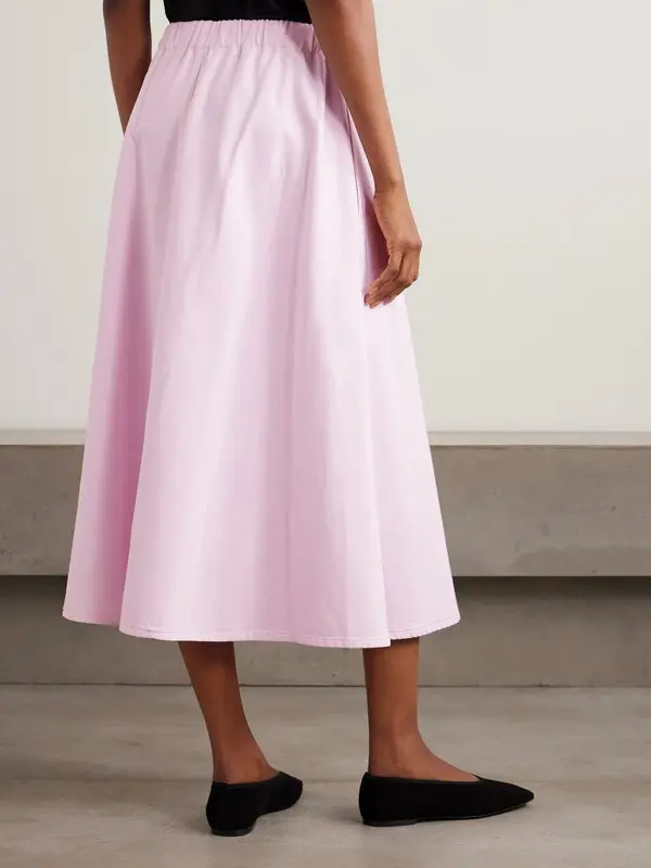AGOLDE Elastic Belted Midi Skirt - Light Pink