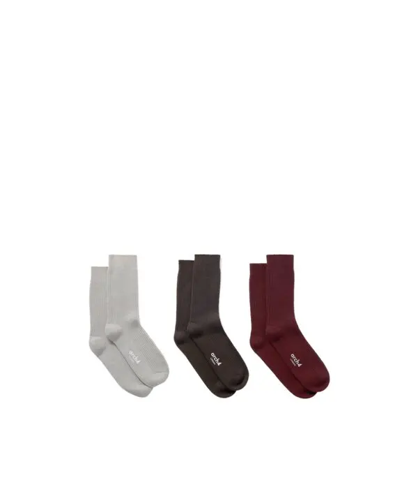 Arch4 Lucia 3-pair Ribbed Cashmere Socks - Multicolor