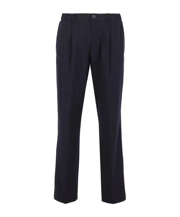 Herno Pleated Elastic-waist Trousers - Blue