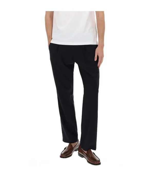 Herno Pleated Elastic-waist Trousers - Blue