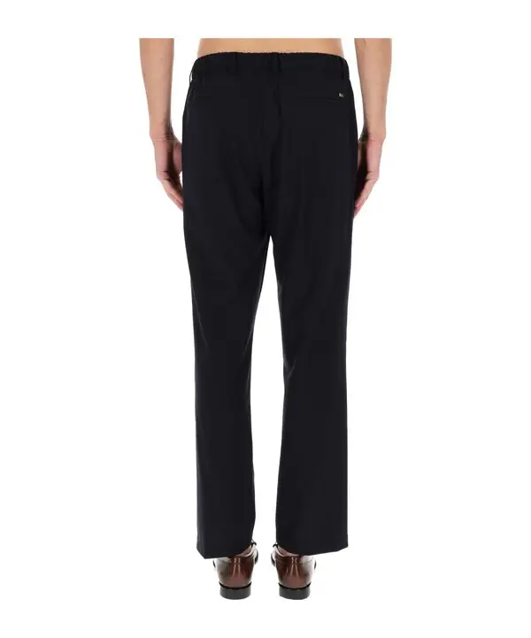 Herno Pleated Elastic-waist Trousers - Blue