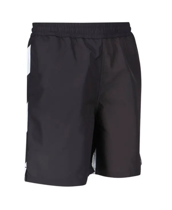 Off-White Diag Surfer Logo Printed Swim Shorts