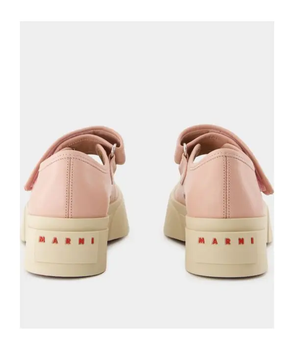 Marni Mary Jane Round-toe Sneakers - Pink