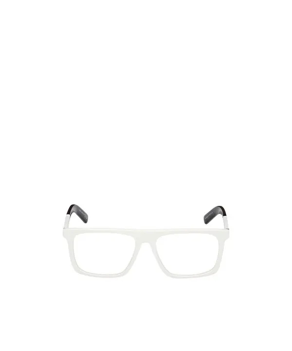 Moncler Rectangle Full Rim Eyeglasses - White