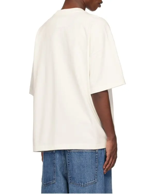 JIL SANDER Logo Printed Crewneck T-shirt - Porcelain