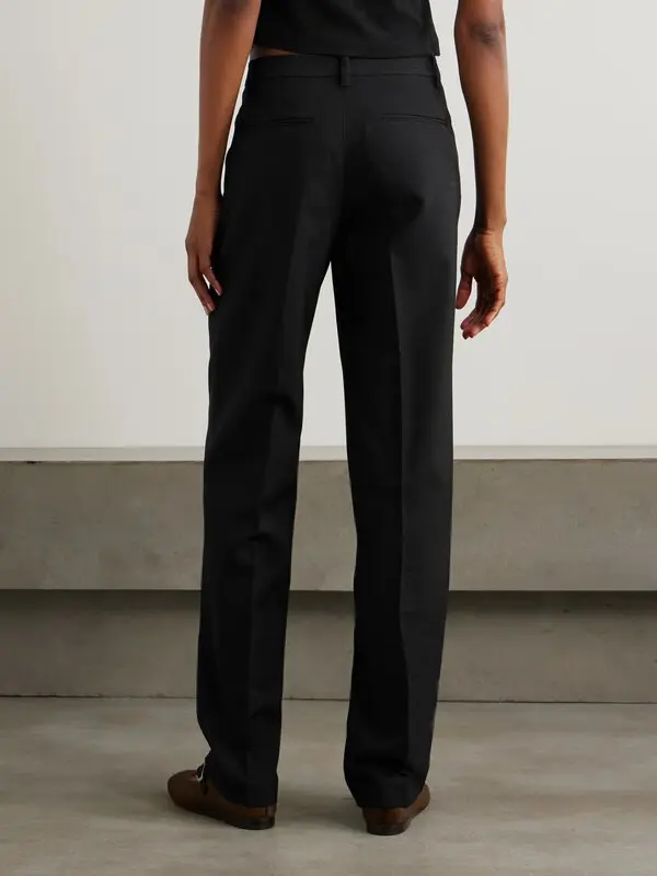 SHUSHU/TONG High-waisted Wool & Silk Blend Trousers