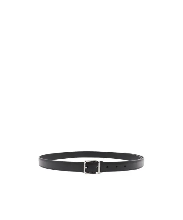 Dolce & Gabbana Dolce Gabbana Logo Engraved Belt - Black