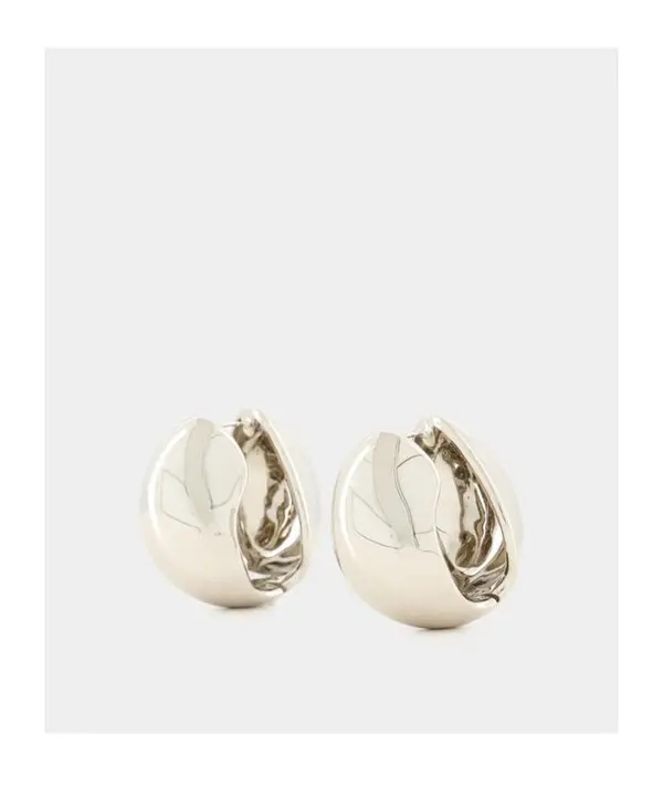 Coperni Extra-large Logo Creole Earrings - Silver