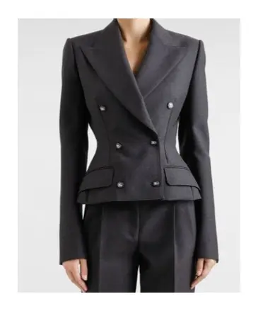Dolce & Gabbana Double-breasted Tailored Jacket With Dg Logo