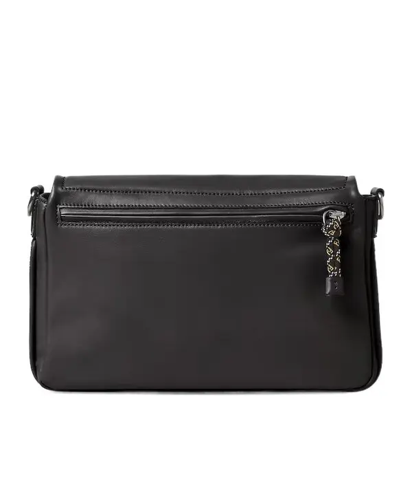 Fendi Flux Buckle Messenger Bag - Black
