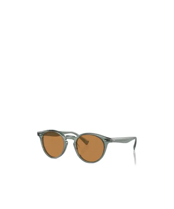 Oliver Spencer Romare Oval Frame Sunglasses - Acqua